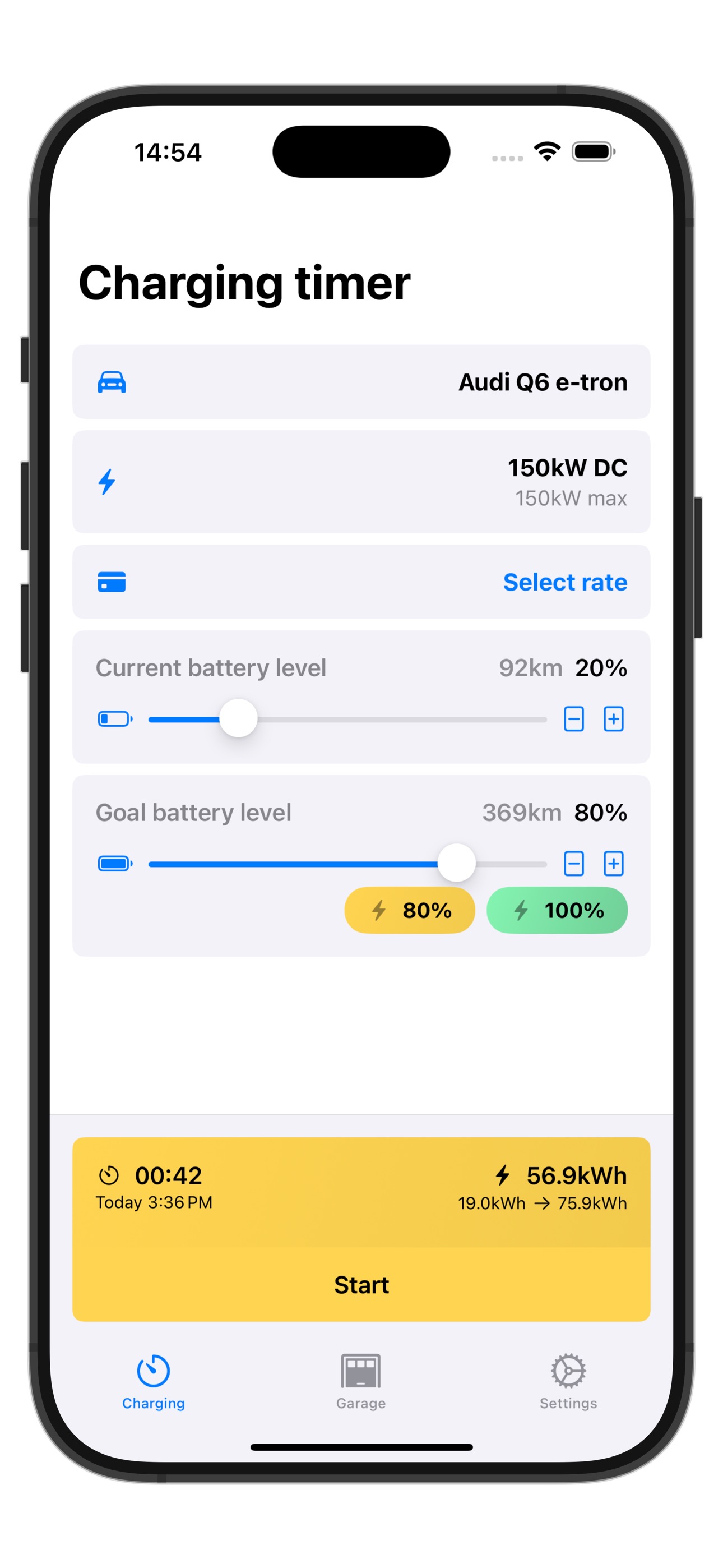 Kilowatt - EV Charging Calculator for iPhone